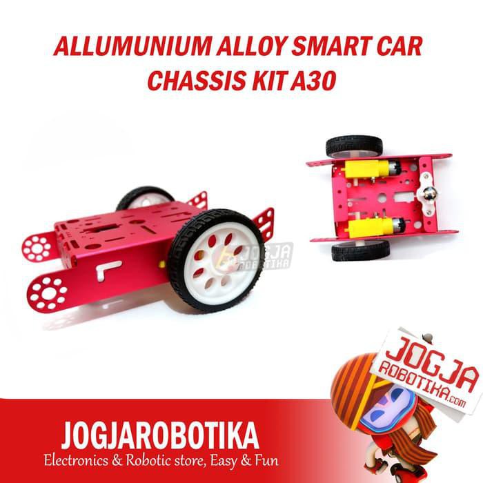 Jual Sasis Kit Mobil 2WD 2 WD Alumunium Arduino Smart Car Chassis Kit ...