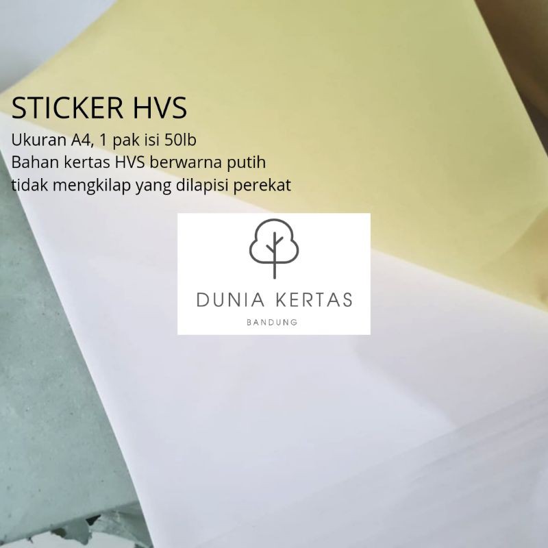 Jual Kertas Stiker HVS A4 High Quality 1 Pak ISI 50 Lembar | Shopee ...