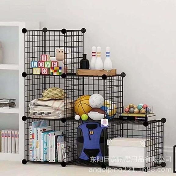 Jual Promo Rak Jaring Besi Rak Susun Lemari Terbuka Boks Rak Buku ...