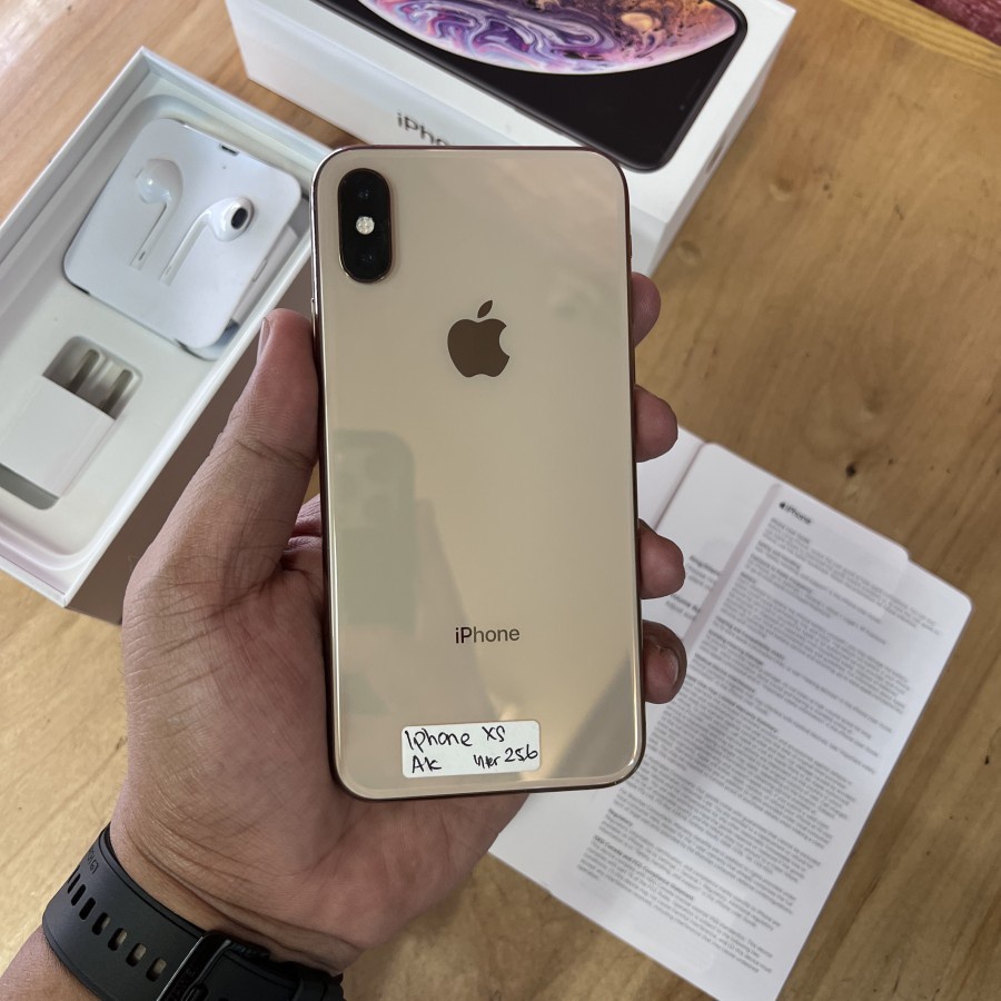 Jual iPhone Xs 256GB Gold Super Mulus Fullset Original NO OEM | Shopee ...