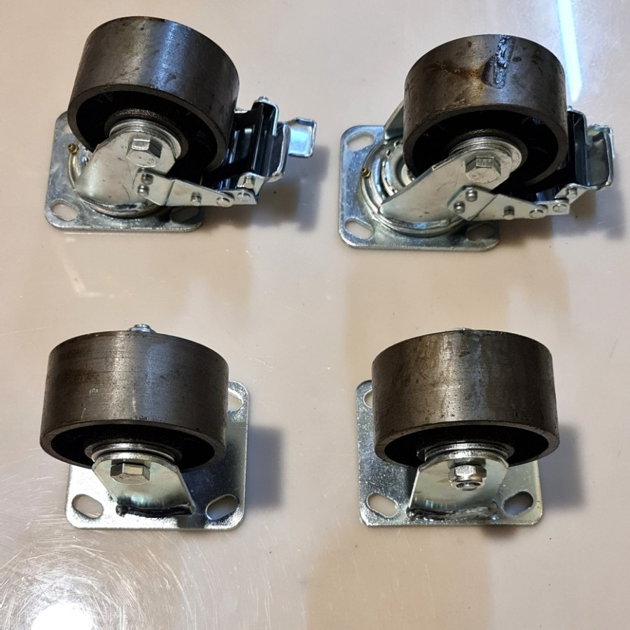 Jual Roda Troley/ Rak /Palet/ Besi heavy Duty 4" (rem/mati) | Shopee ...