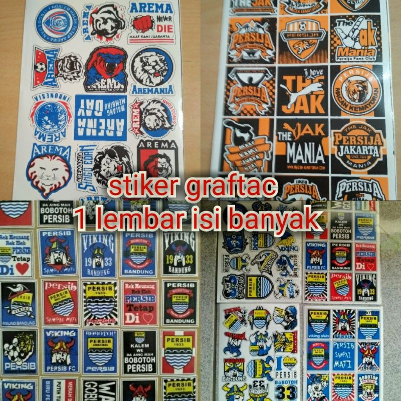 Jual Stiker Graftac Persib Bandung Persija Jakarta Arema Malang Grosir ...