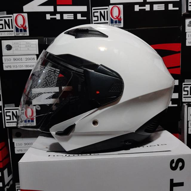Jual HELM ZEUS 611 PUTIH / ZEUS 611 WHITE ORIGINAL | Shopee Indonesia