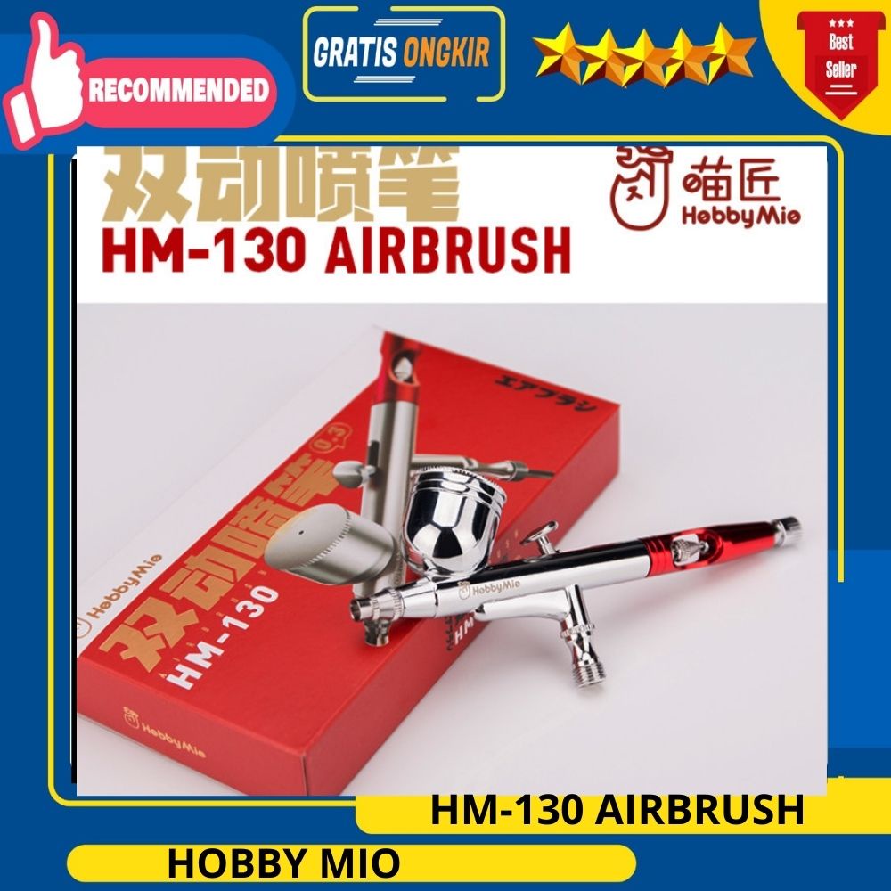 Jual HOBBY MIO Airbrush Penbrush 0.3MM HM-130 - Model Kit Tools Gundam | Shopee Indonesia
