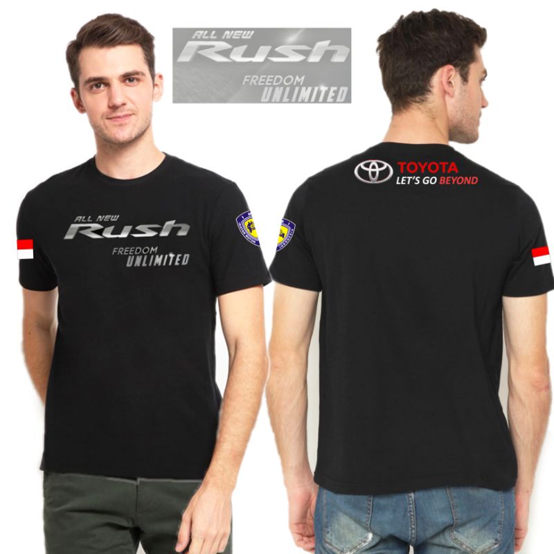 Jual Kaos All New Rush Freedom Unlimited / Baju Kaos Pria Toyota All New Rush / T-shirt Otomotif ...