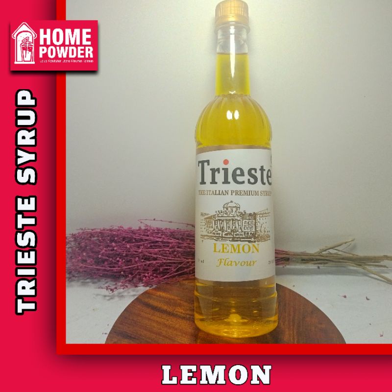 Jual Syrup Trieste Lemon Flavour 650ml Sirup Premium Rasa Lemon ...