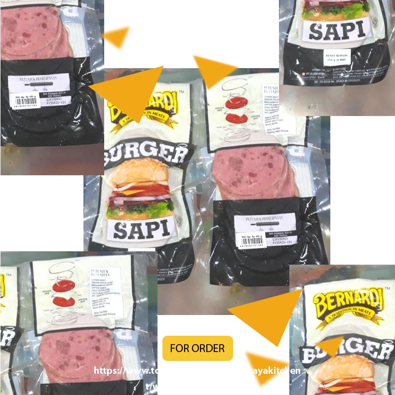 Jual Premium BERNARDI -BURGER SAPI / PATTIES DAGING SAPI / RASA JUARA ...