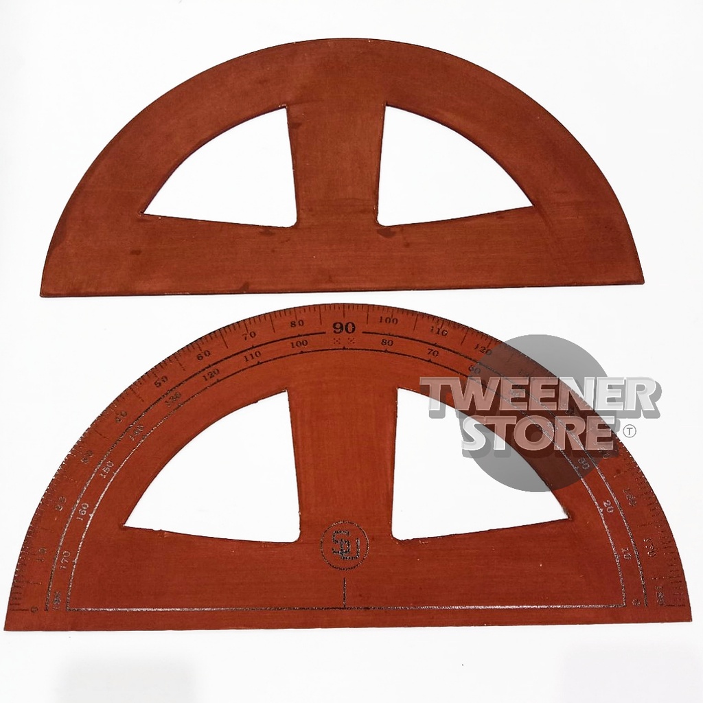 Jual Penggaris Busur Kayu | NON MERK | Bahan MDF | Shopee Indonesia