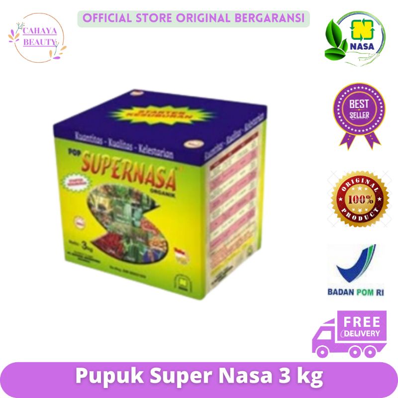 Jual Pupuk Organik Super Nasa Kemasan 3 kg / pupuk orgnaik nasa super ...