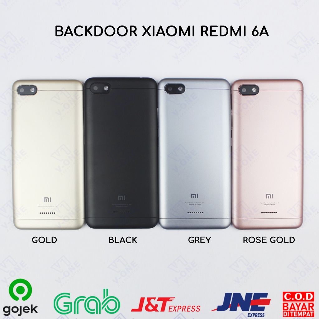 Jual BACKDOOR XIAOMI REDMI 6A (BUKAN DUAL SIM) TUTUP BATERAI CASING ...
