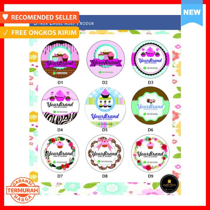 Jual Stiker - Sticker/ Label Kue Atau Produk Untuk Usaha - Pengikat ...