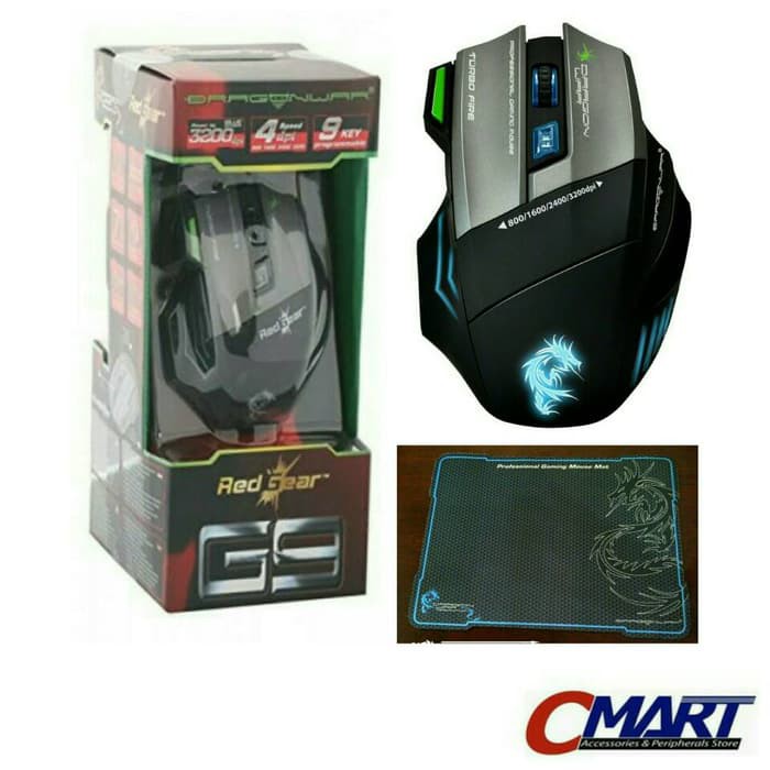 Jual Dragon War Thor Blue-Sensor Gaming Mouse - DRW-ELE-G9 | Shopee Indonesia