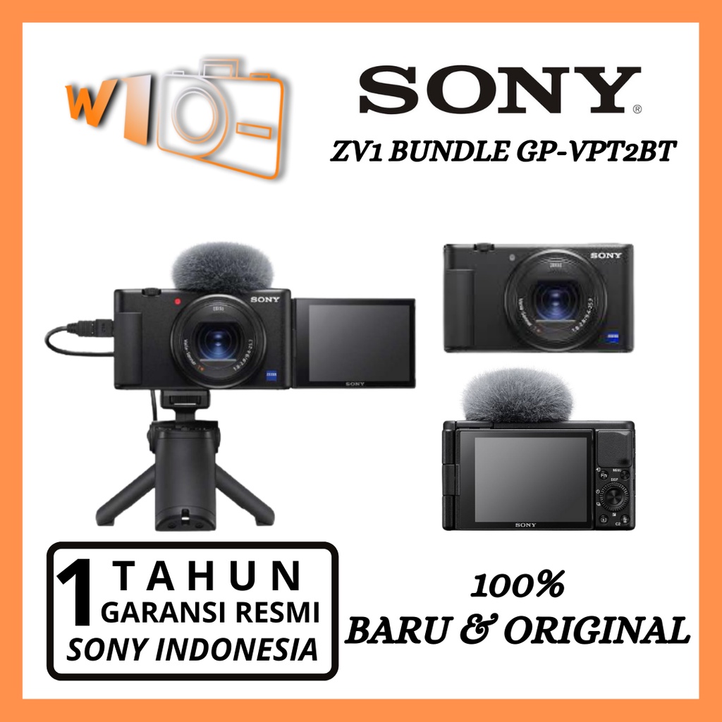 Jual SONY ZV1 BUNDLE GP-VPT2BT + WINDSCREEN | Shopee Indonesia