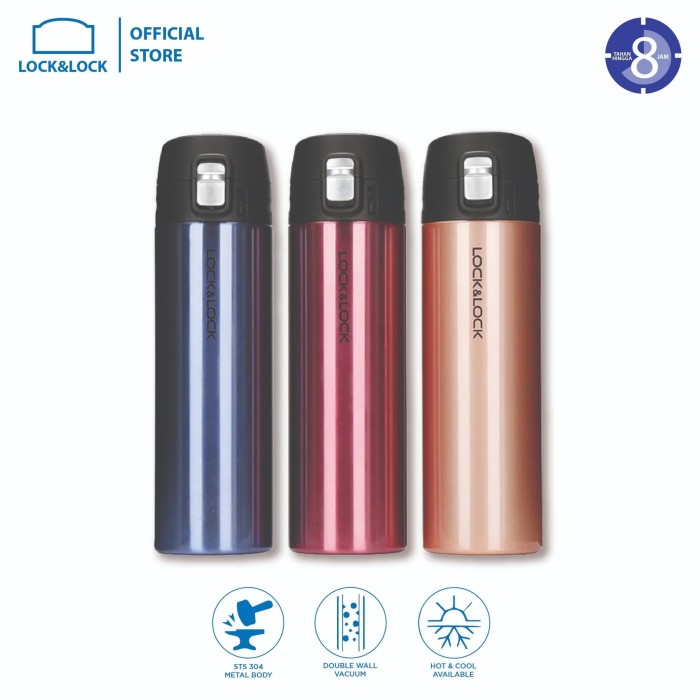 Jual Htt551 Locknlock - Termos Air Minum Feather Light Vacuum 500Ml (Lhc3220) - Biru Hyft7Yt ...