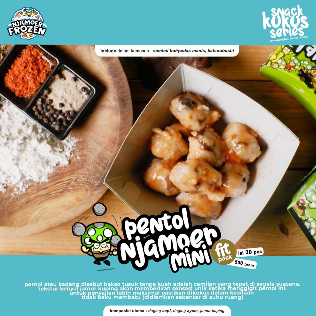 Jual PENTOL NJAMOER MINI SIZE (30pcs) ( Jamur Kuping ) | Shopee Indonesia