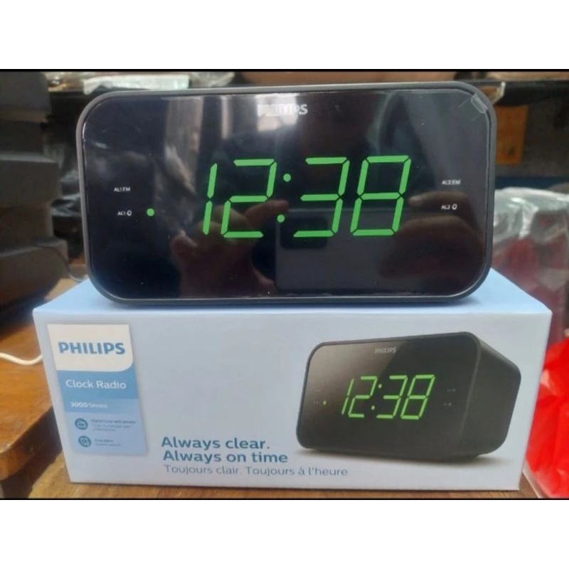 Jual PHILIPS RADIO JAM AM/FM TAR 3306 ORIGINAL | Shopee Indonesia