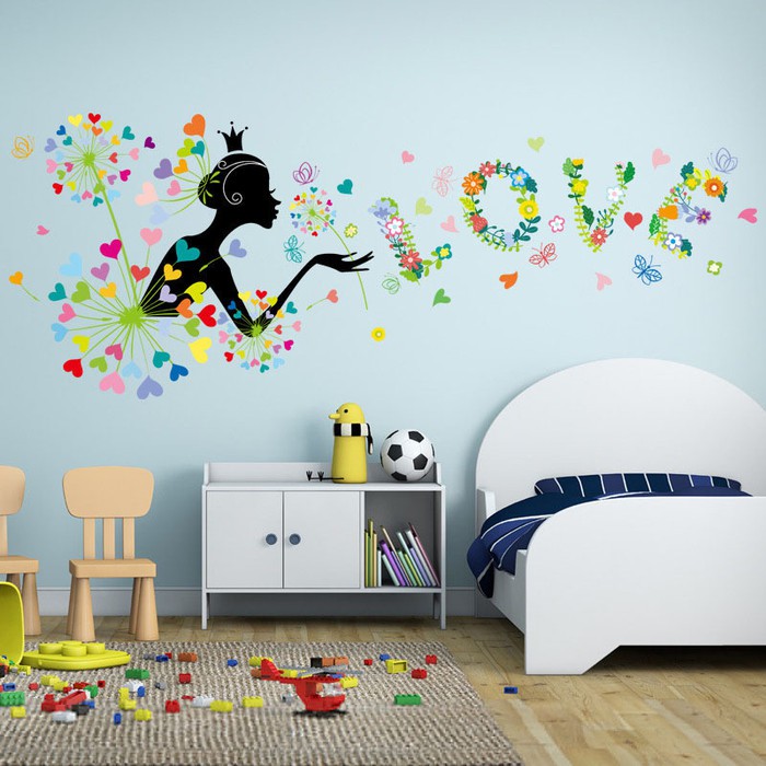 Jual Wall Sticker / Stiker Dekorasi Untuk Dinding (Kaca) : Tiupan Bunga ...