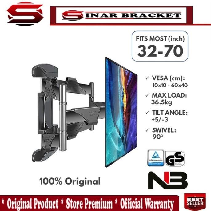 Jual NB P5 BRACKET TV LED SWIVEL TARIK KANAN KIRI MUTAR DSFVD25465 ...