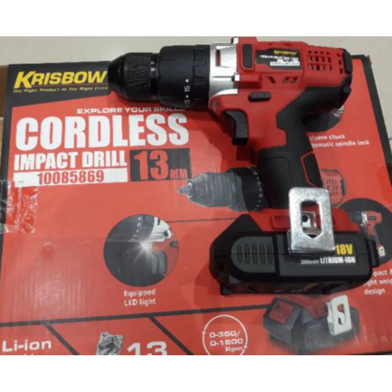 Jual krisbow cordless 18volt set original | Shopee Indonesia