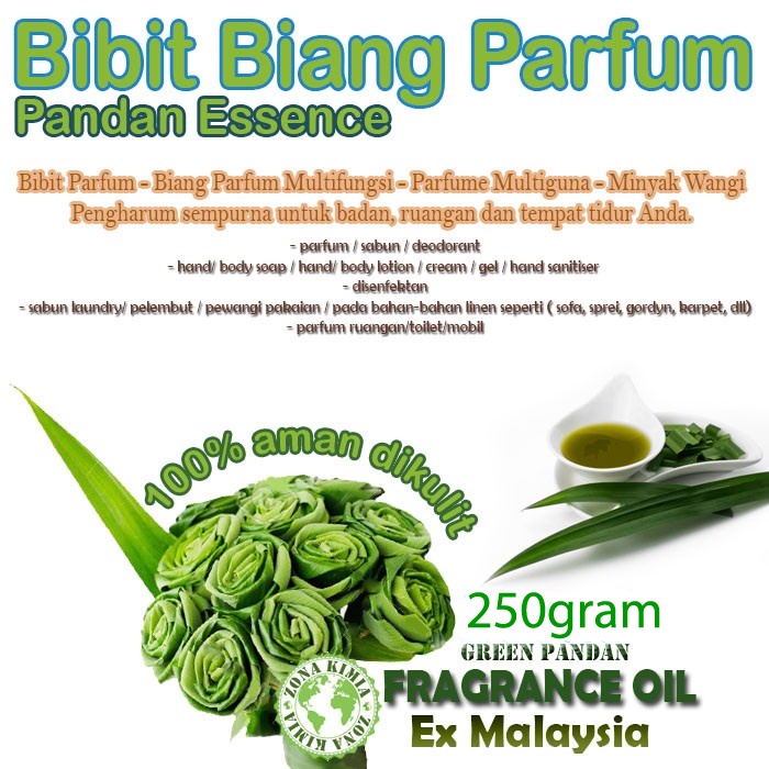 Jual Bibit Biang Parfum Pandan Hijau Parfume Mobil Sabun Green Pandan ...