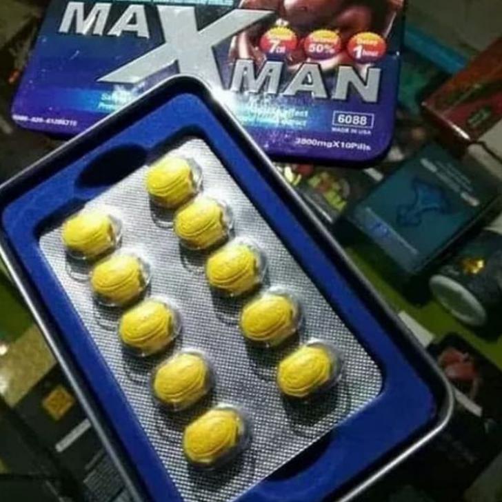 Jual Recomend Maxman Original Asli Tablet kuning Viatmin Pria Kuat dan ...