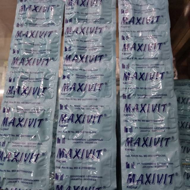 Jual Maxivit ( vitamin ) || per strip isi 10 kapsul | Shopee Indonesia