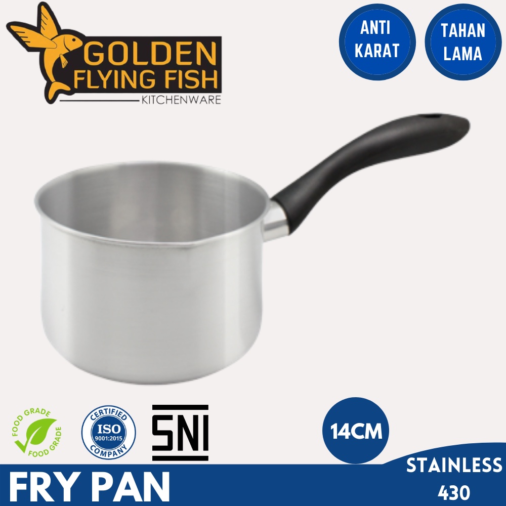 Jual Panci Kecil Mini Sauce Pan 14 CM Goldeng Flying Fish Harden ...