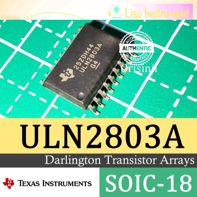 Jual ULN2803A Darlington Transistor Arrays SOIC-18 Texas Instruments ...