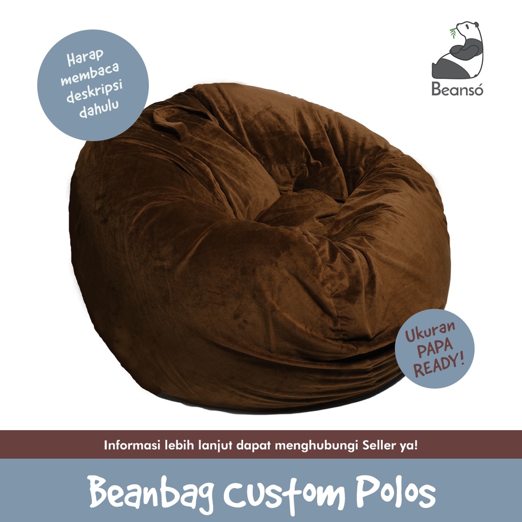 Jual Beanso Beanbag Custom Model Polos | Shopee Indonesia