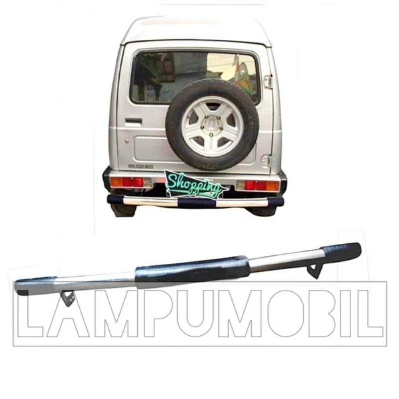 Jual Jimny katana foot step injakan kaki rear bar belakang pelindung ...