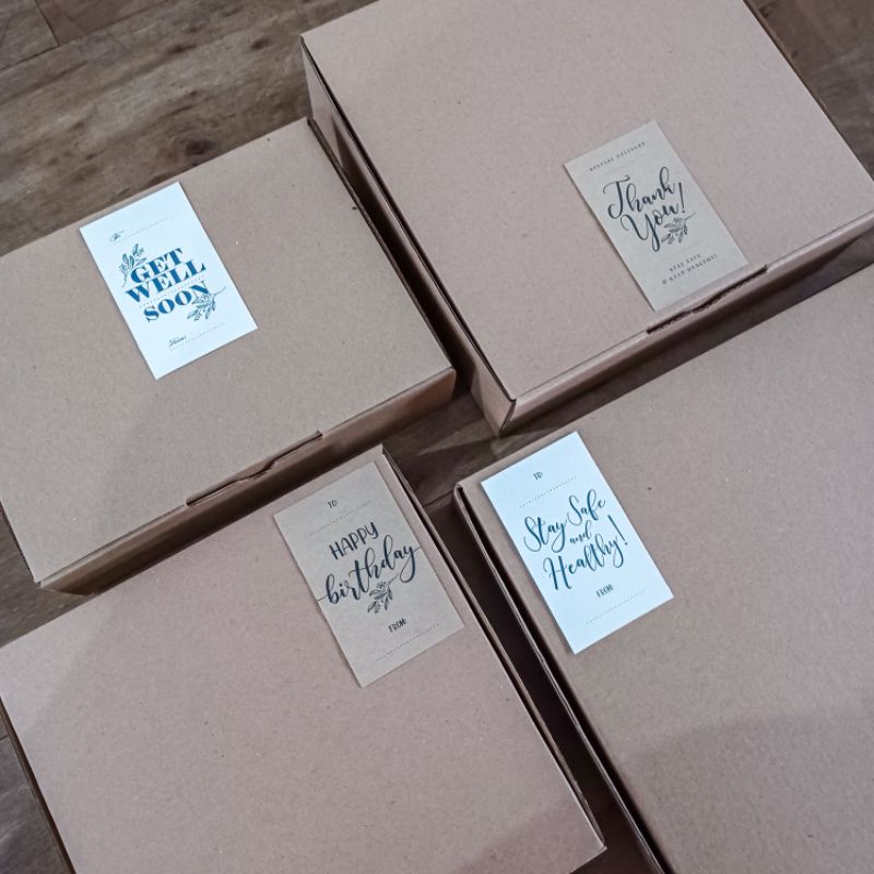 Jual STICKER LABEL BOX | STICKER DEKORASI BOX HAMPERS | STICKER SEGEL ...