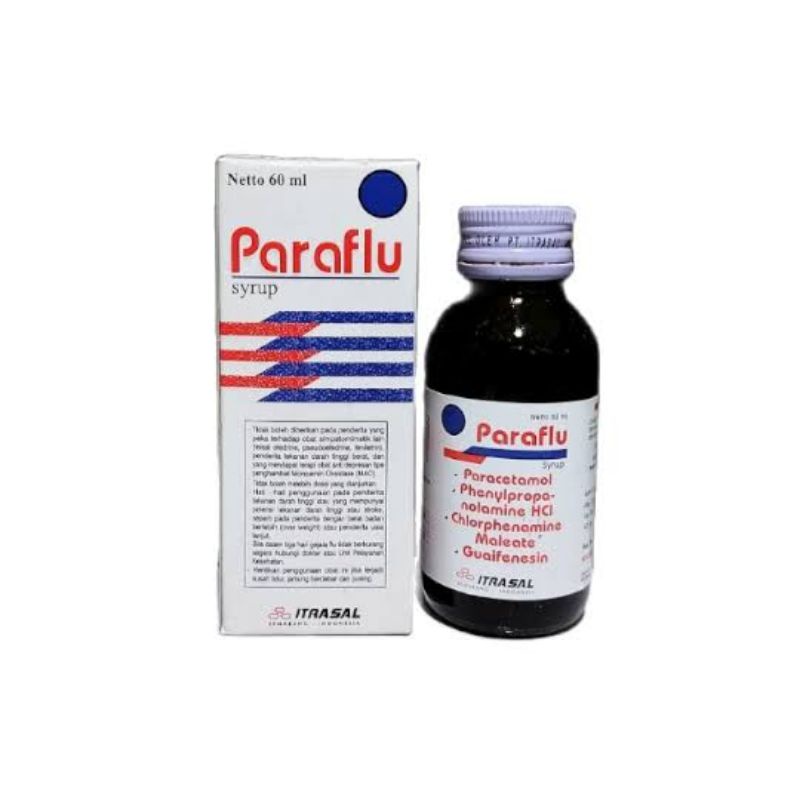 Jual paraflu syrup sirup syr obat batuk pilek flu 60ml 60 ml / botol ...