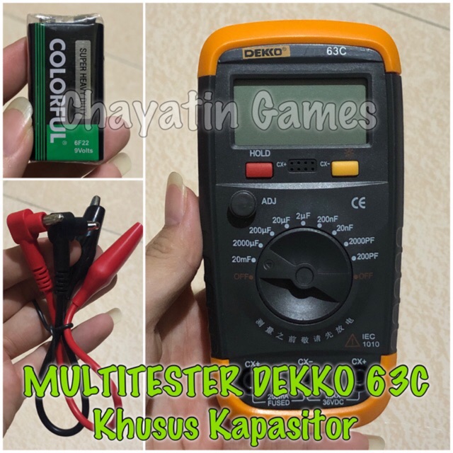 Jual Multitester Avometer Tester Digital Merk DEKKO 63C Khusus ...