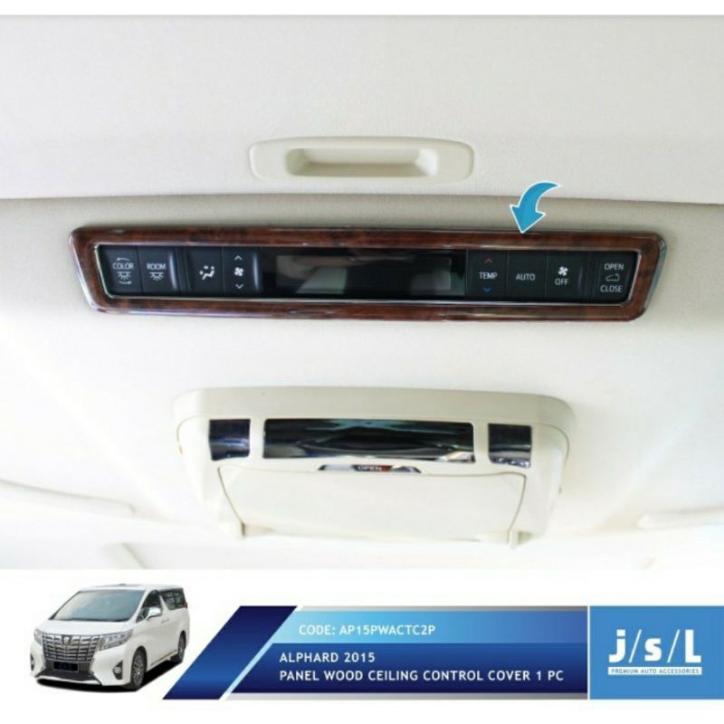 Jual list atap panel All New Toyota Alphard Ceiling Control Panel Cover ...