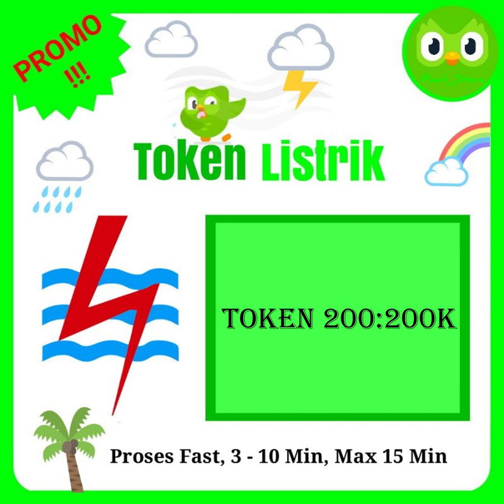 Jual TOKEN LISTRIK 200000 PRABAYAR MURAH PROSES CEPAT ( ID METER KIRIM ...