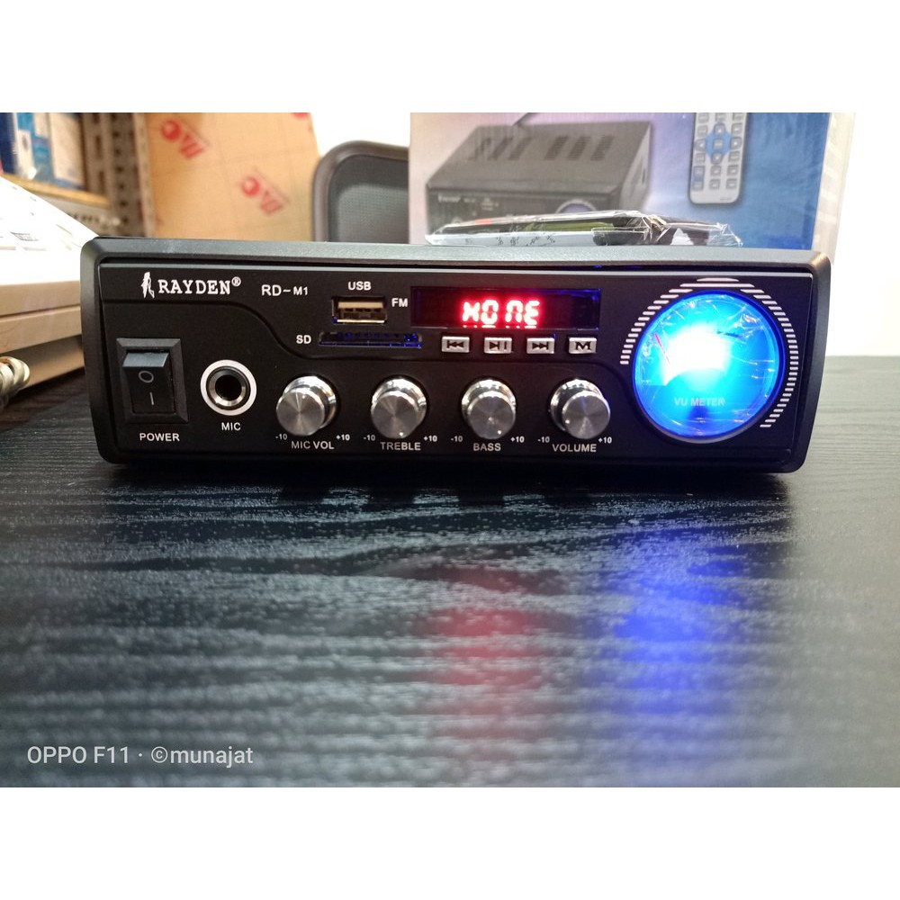 Jual Power Amplifier mp5 video player Karaoke Rayden Rd M1 VU Meter | Shopee Indonesia