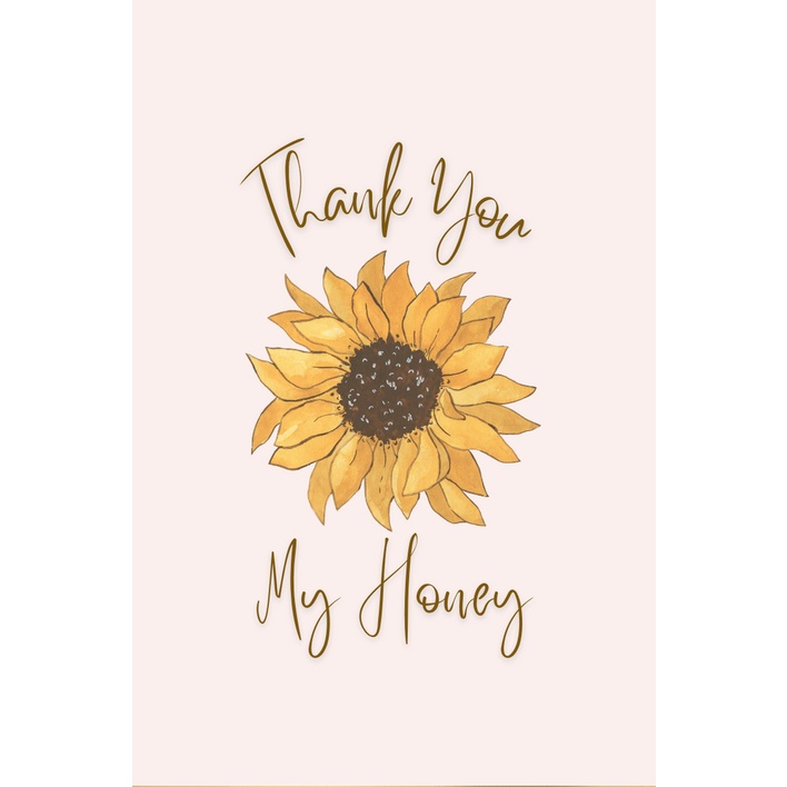 Jual kartu ucapan bisa custom / thankyou card / THANK YOU CARD 6x9 CM ...