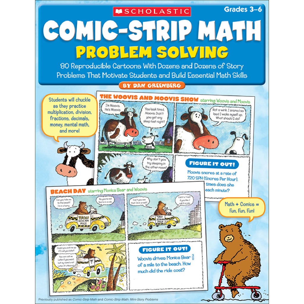 Jual Comic Strip Math Problem Solving 80 Reproducible Cartoons With ...