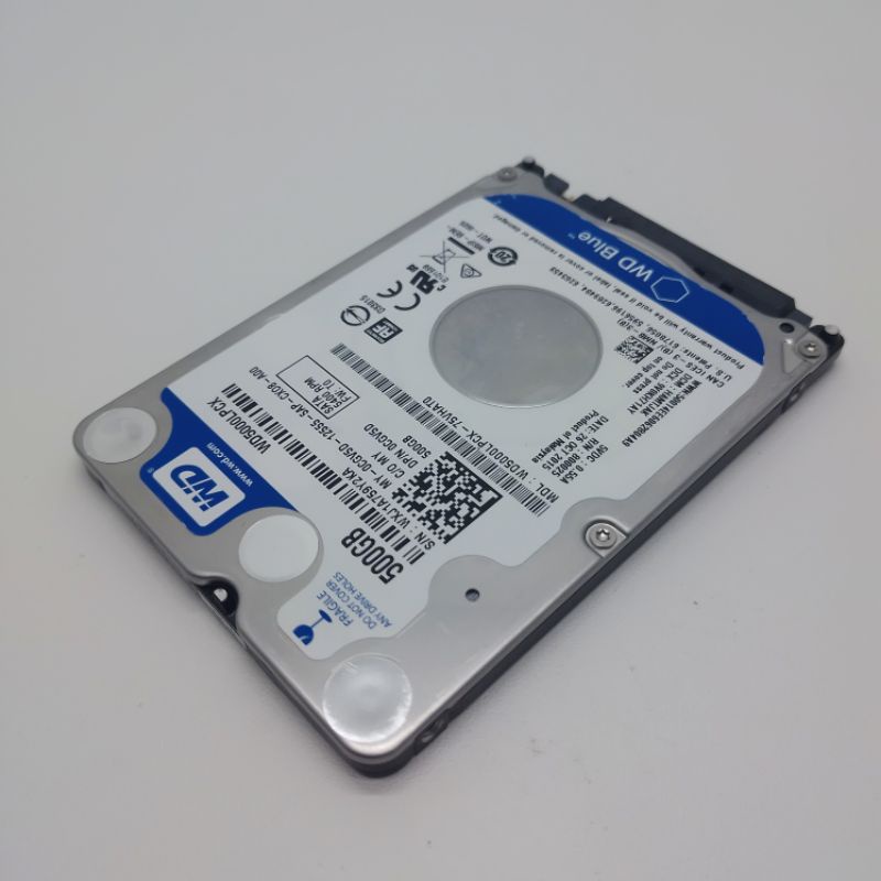 Jual Hardisk 500GB WD Blue Slim Sata 2,5" Inchi HDD 0 Days HDD 500GB ...
