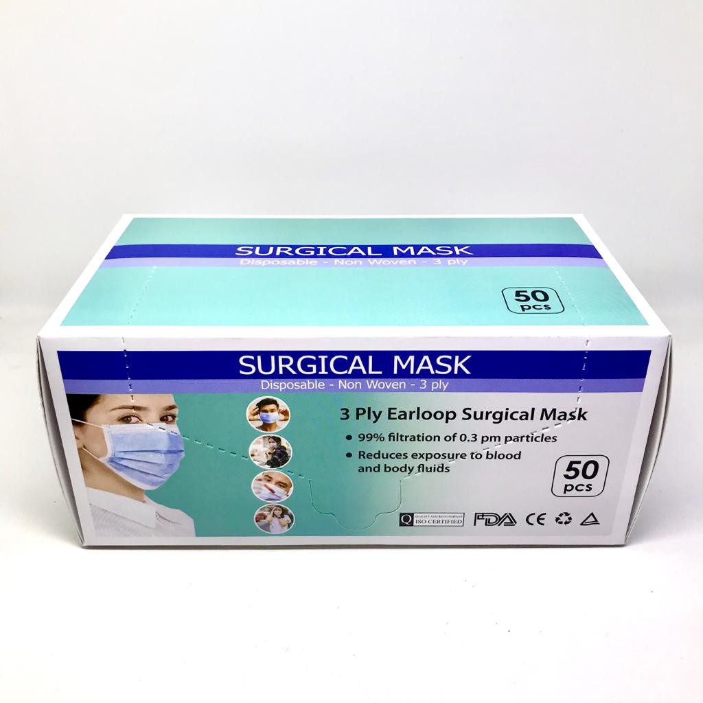 Jual MASKER 3 PLY ISI 50 PCS / MASKER 3PLY / DISPOSABLE MASK / SURGICAL ...