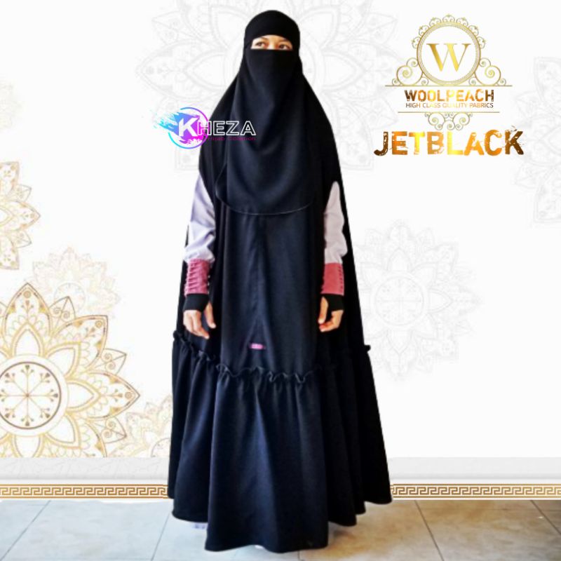 Jual Khimar Overhead Kriwil Lubang Tangan by Kheza (Free Niqab Bandana ...