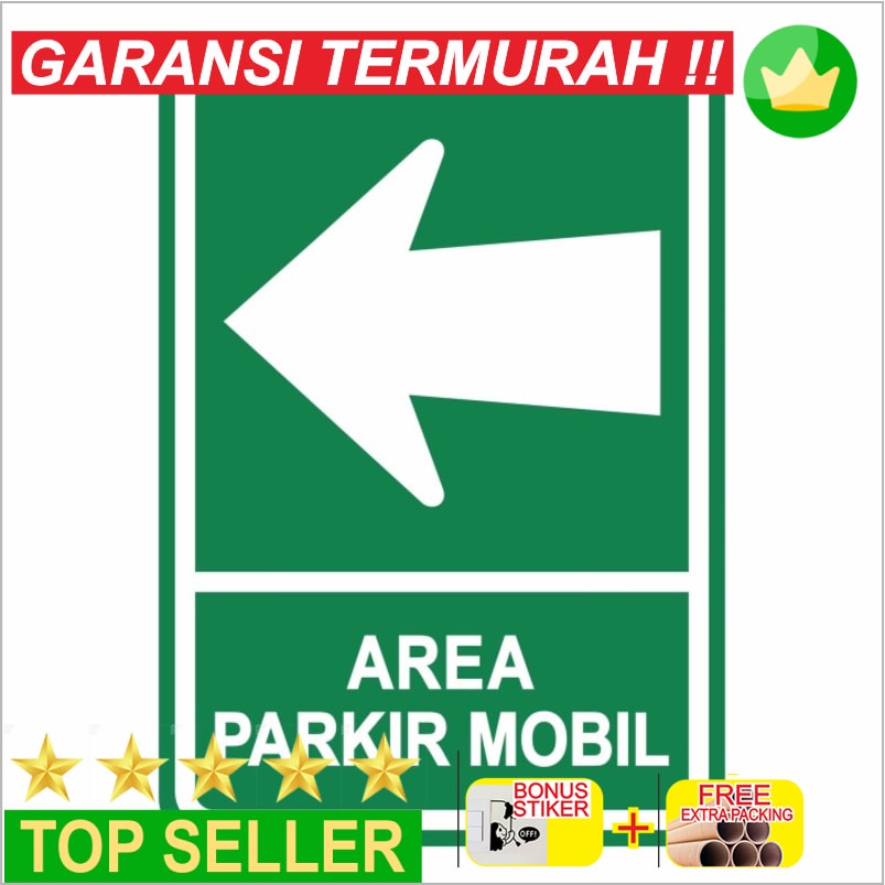 Jual Grosir Rambu Petunjuk Arah Area Parkir Mobil 35cm x 50cm Plat ...