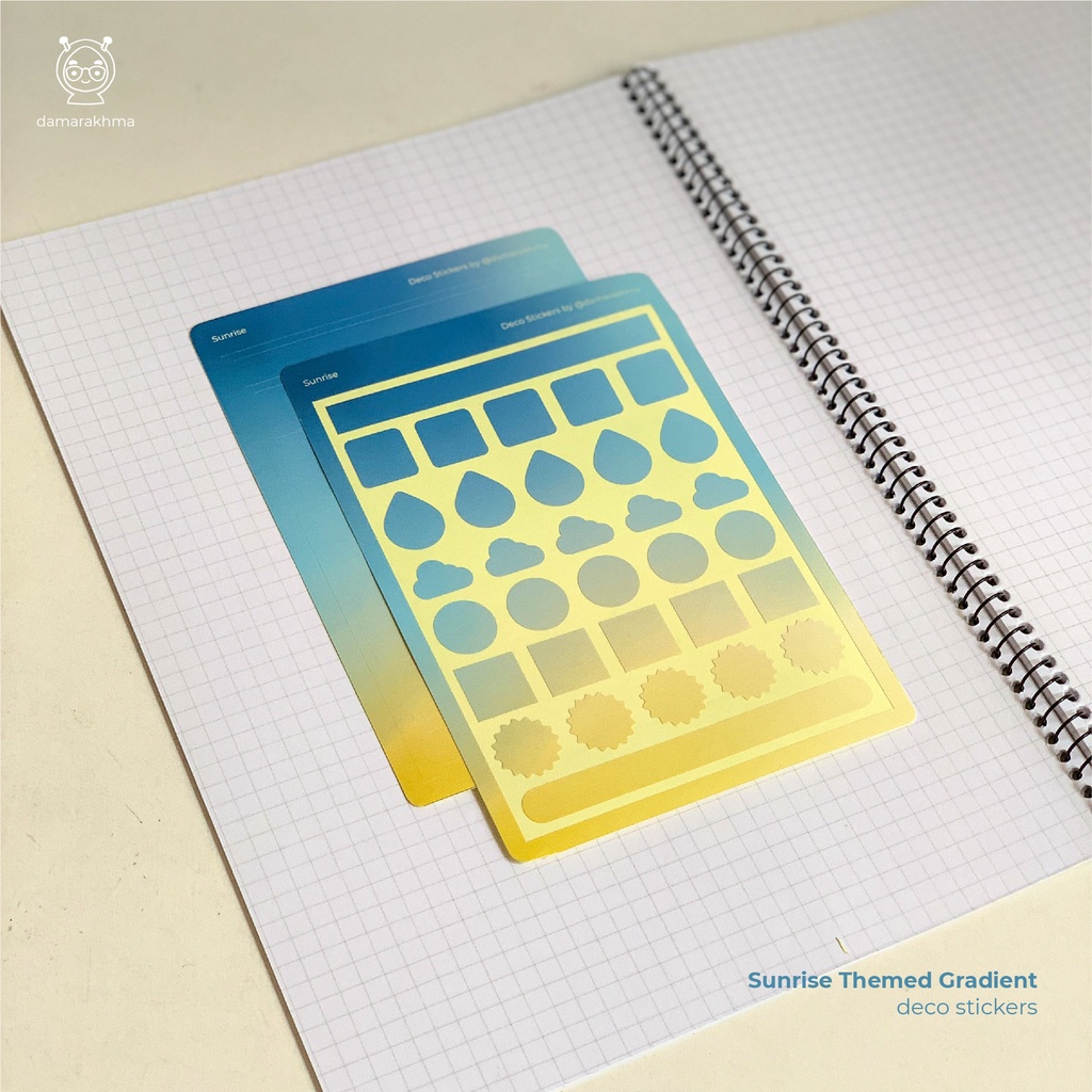 Jual Themed Gradient Deco Stickers - Stiker Dekorasi Gradasi Bertema ...