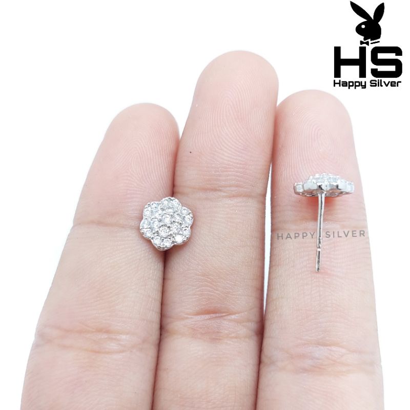 Jual GIWANG PERAK ASLI SILVER 925 LAPIS EMAS - MODEL BUNGA - MODEL ...