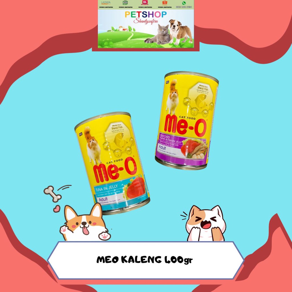 Jual MAKANAN KUCING MEO KALENG 400 GR ADULT TUNA / SARDINE | Shopee ...