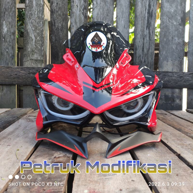 Jual Headlamp Kepala Batok R25 + Lampu Projie + Winglet PNP R15 Old V1 ...