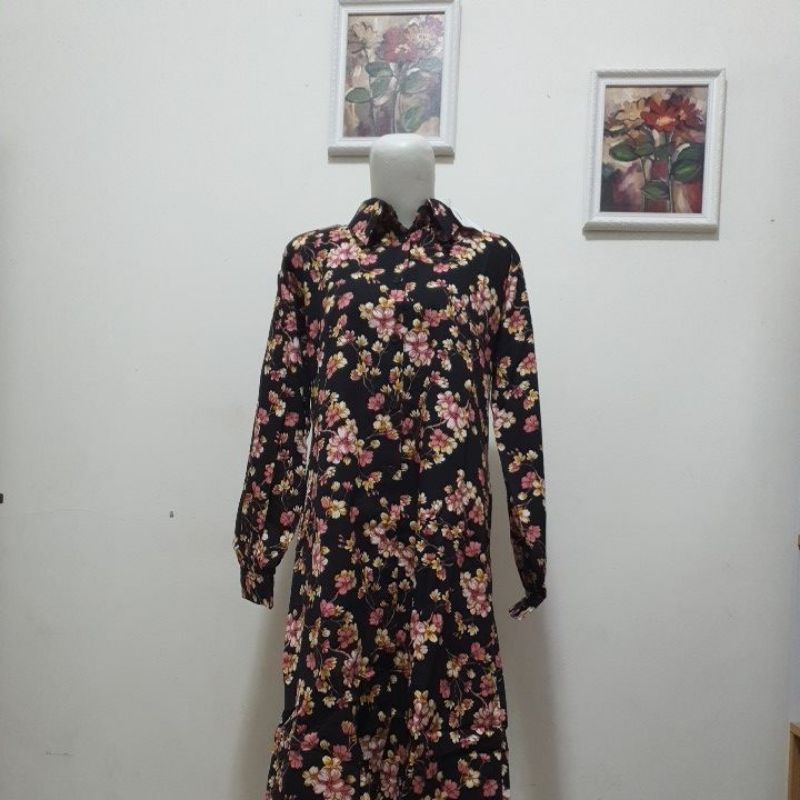 Jual BLOUSE TUNIK CRONOS KAIROS BUNGA (NEW) | Shopee Indonesia