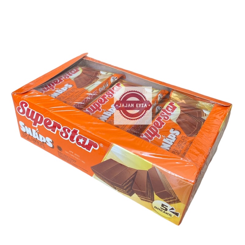 Jual mayora superstar snaps / snaps triple chocolate / wafer bersalut ...