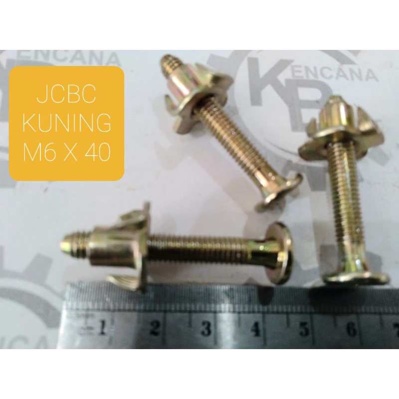 Jual BAUT JCBC M6 X 40 MUR CAKAR / BAUT MEBEL/ FURNITURE/ KNOCKDOWN ...