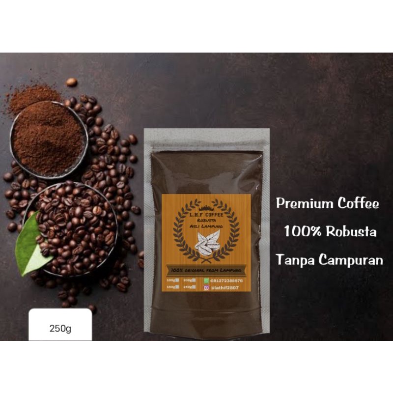 Jual kopi robusta asli Lampung 250g | Shopee Indonesia